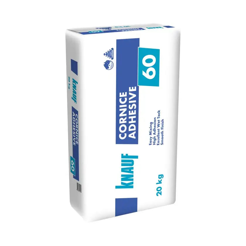 Knauf Cornice Adhesive 60 20 kg – Bell Plaster and Building Supplies